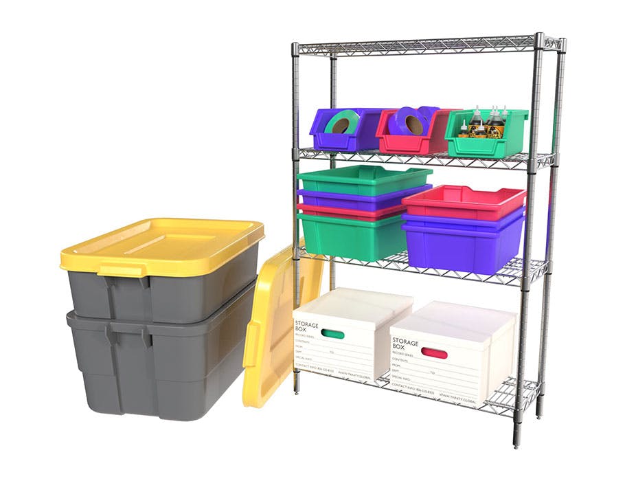 Bins, Shelving, & Storage | Storage Racks, Shelf Bins, & More - Trinity ...