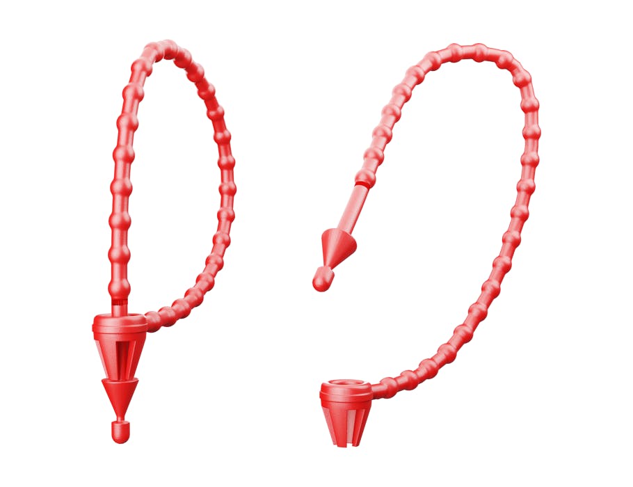 Beaded Security Ties | Adjustable Beaded Cable Zip Ties - Trinity Packaging Supply