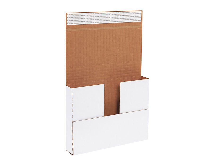 Deluxe Easy-Fold Mailers | White Deluxe Easy-Fold Mailing Boxes ...