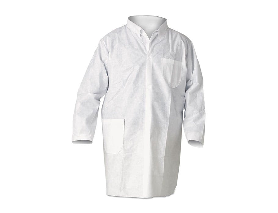 KleenGuard™ A20 Breathable Particle Protection Lab Coat, Snap Closure ...