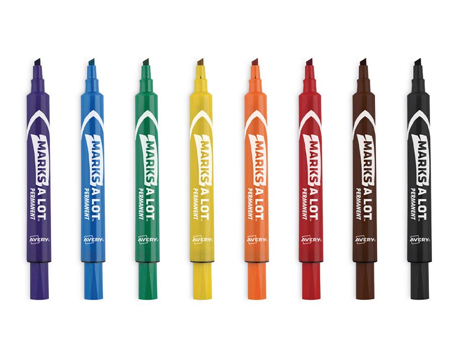 Avery® Marks-A-Lot Large Desk-Style Broad Chisel-Tip Markers - Trinity ...