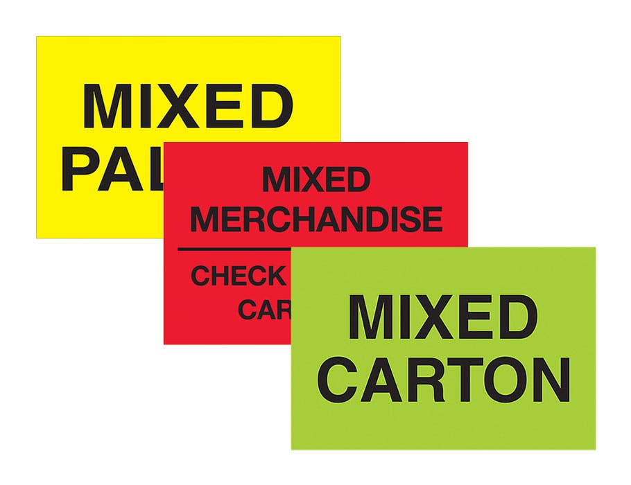 \"Mixed\" Labels | Mixed Merchandise & Pallet Shipping Labels - Trinity ...