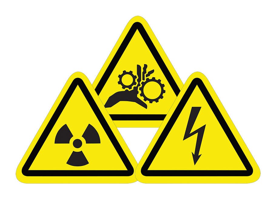Triangle Safety Labels | Triangle Warning & Hazardardous Labels ...