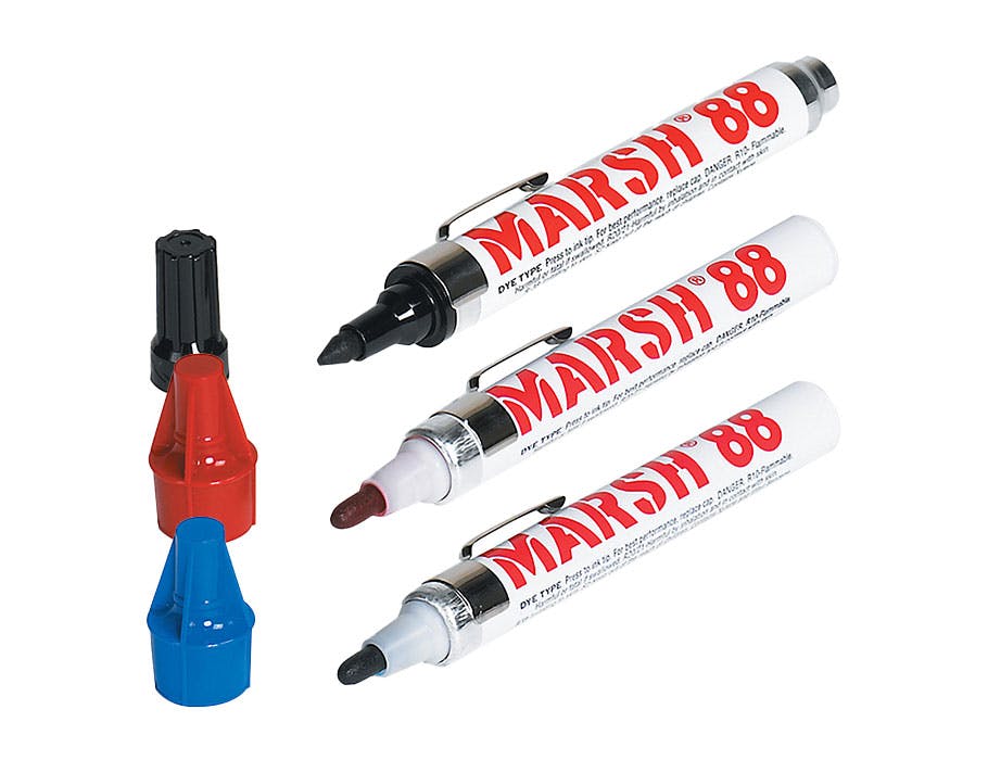 Valve Markers | Marsh® 88 Valve Disposable Markers - Trinity Packaging ...