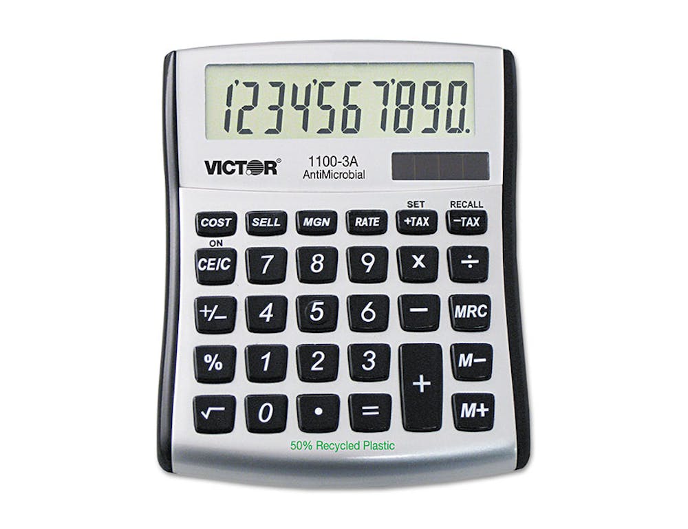 Victor® 1100-3A Antimicrobial Compact Desktop Calculator - Trinity ...