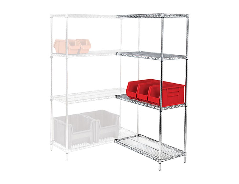 Wire Shelving Add-On Units | Industrial Wire Shelving Add-On Units ...