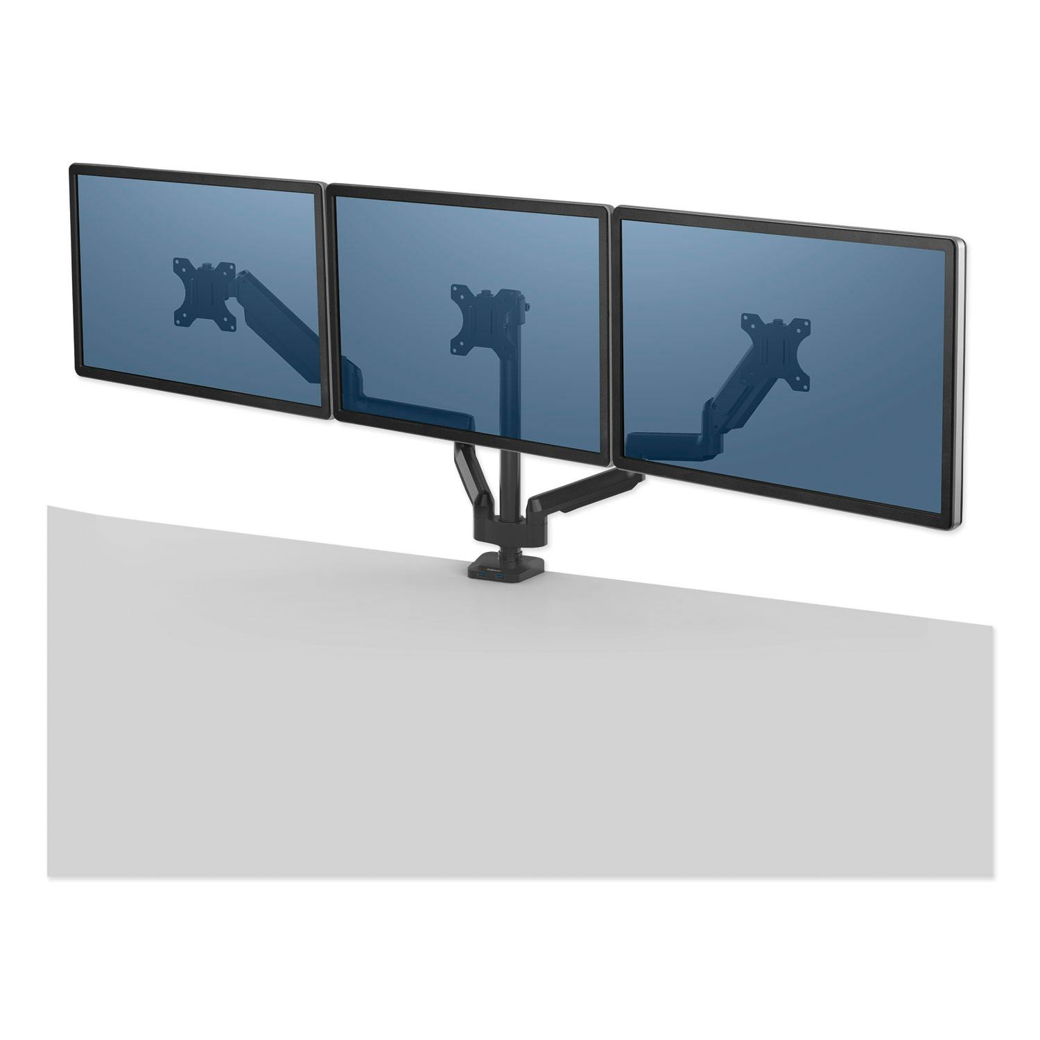 Fellowes® Platinum Series Triple Monitor Arm - Trinity Packaging Supply