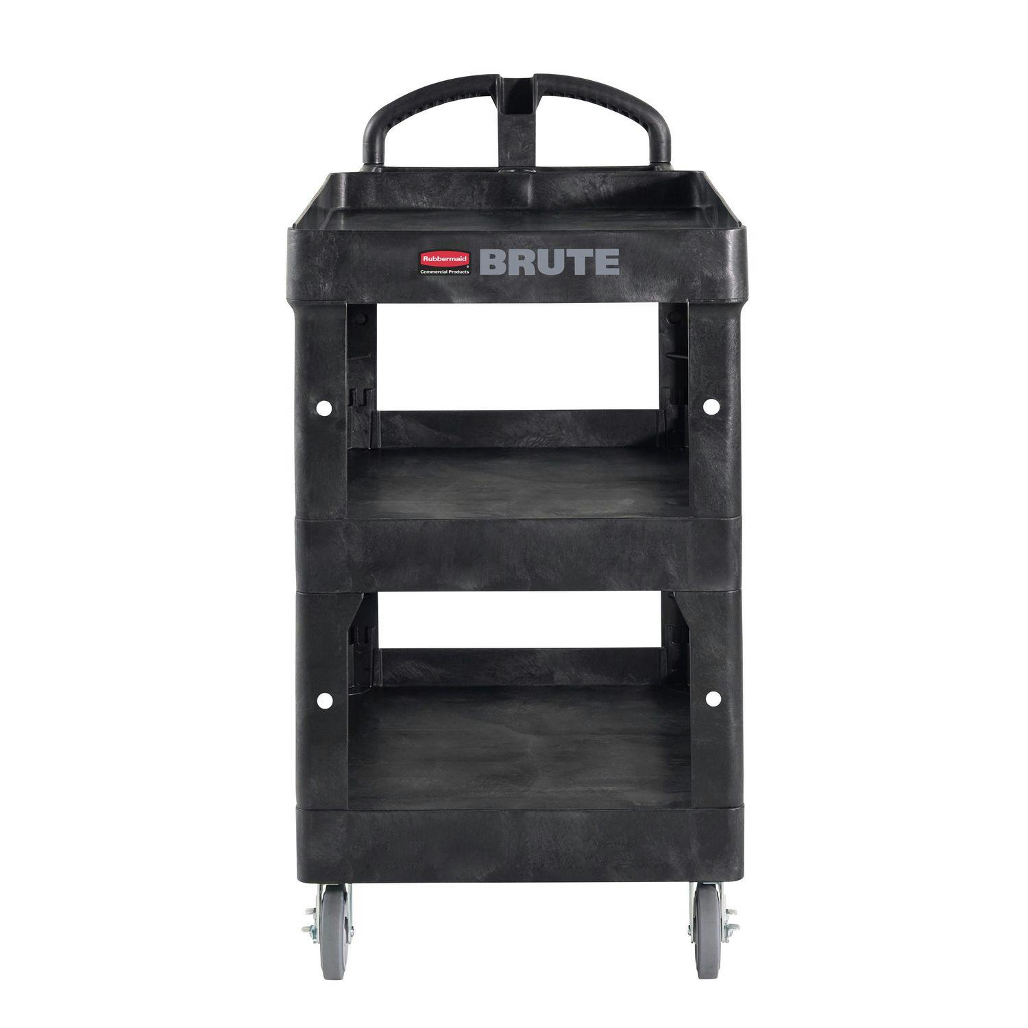 Rubbermaid® Commercial BRUTE® 3-Shelf Heavy-Duty Ergo Lipped Utility ...