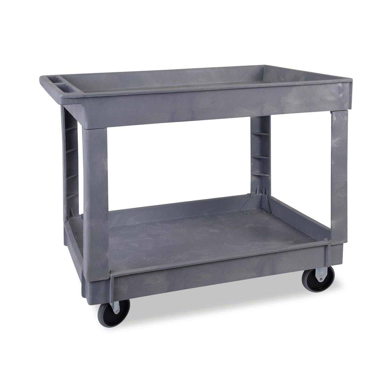 Boardwalk® Two-Shelf Utility Cart - Trinity Packaging Supply