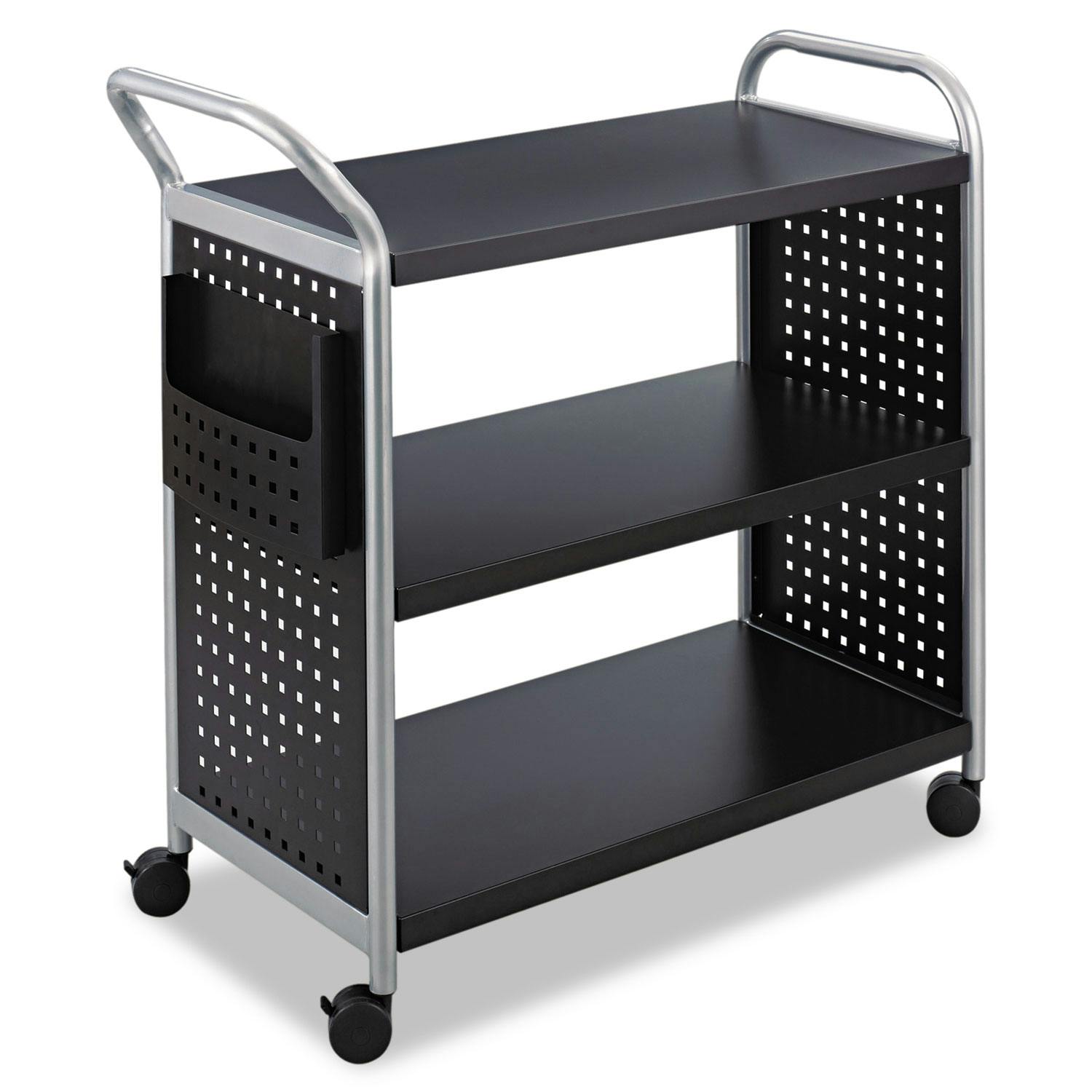 Safco® Scoot™ Three Shelf Utility Cart - Trinity Packaging Supply