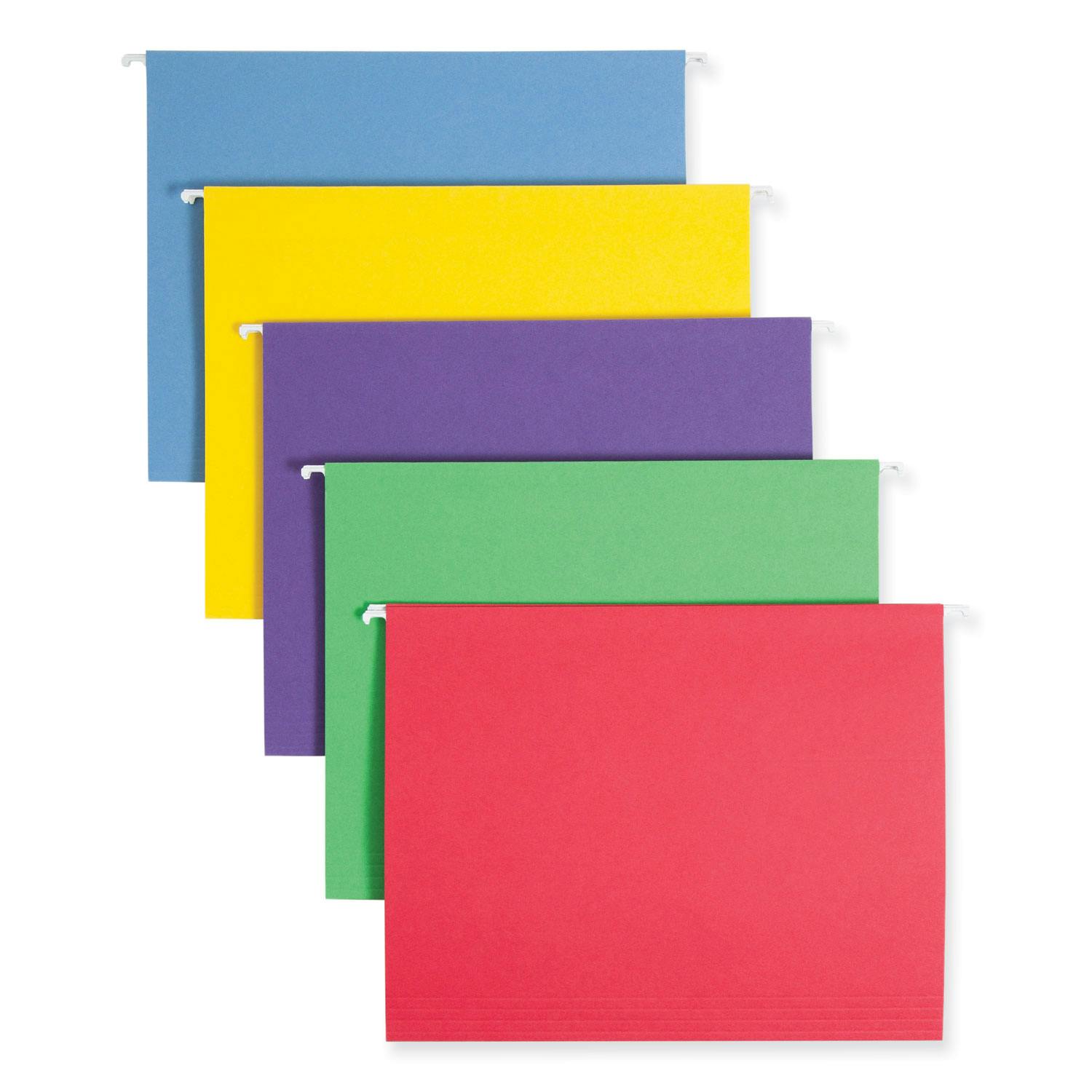 Smead Color Hanging Folders with 1/3 Cut Tabs - Trinity Packaging Supply