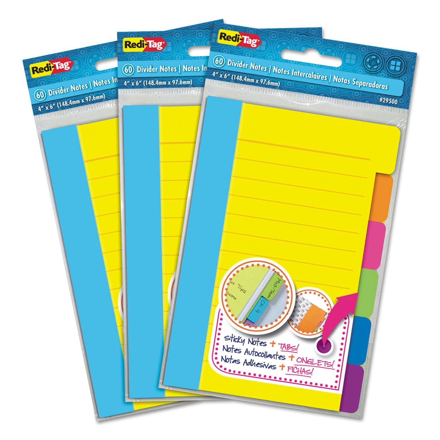 Redi-Tag® Divider Sticky Notes - Trinity Packaging Supply
