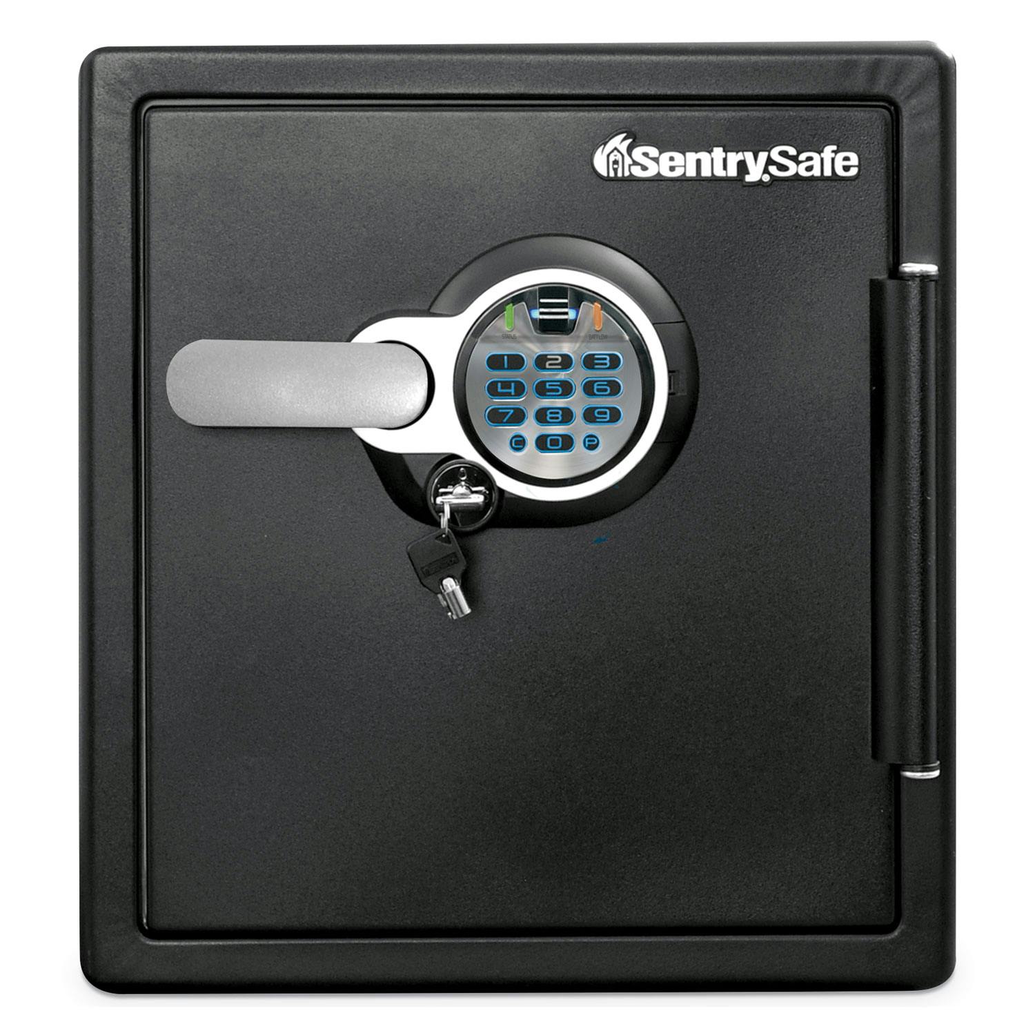 Sentry® Safe Water-Resistant Fire-Safe® with Biometric, Digital Keypad & Key Access - Trinity ...
